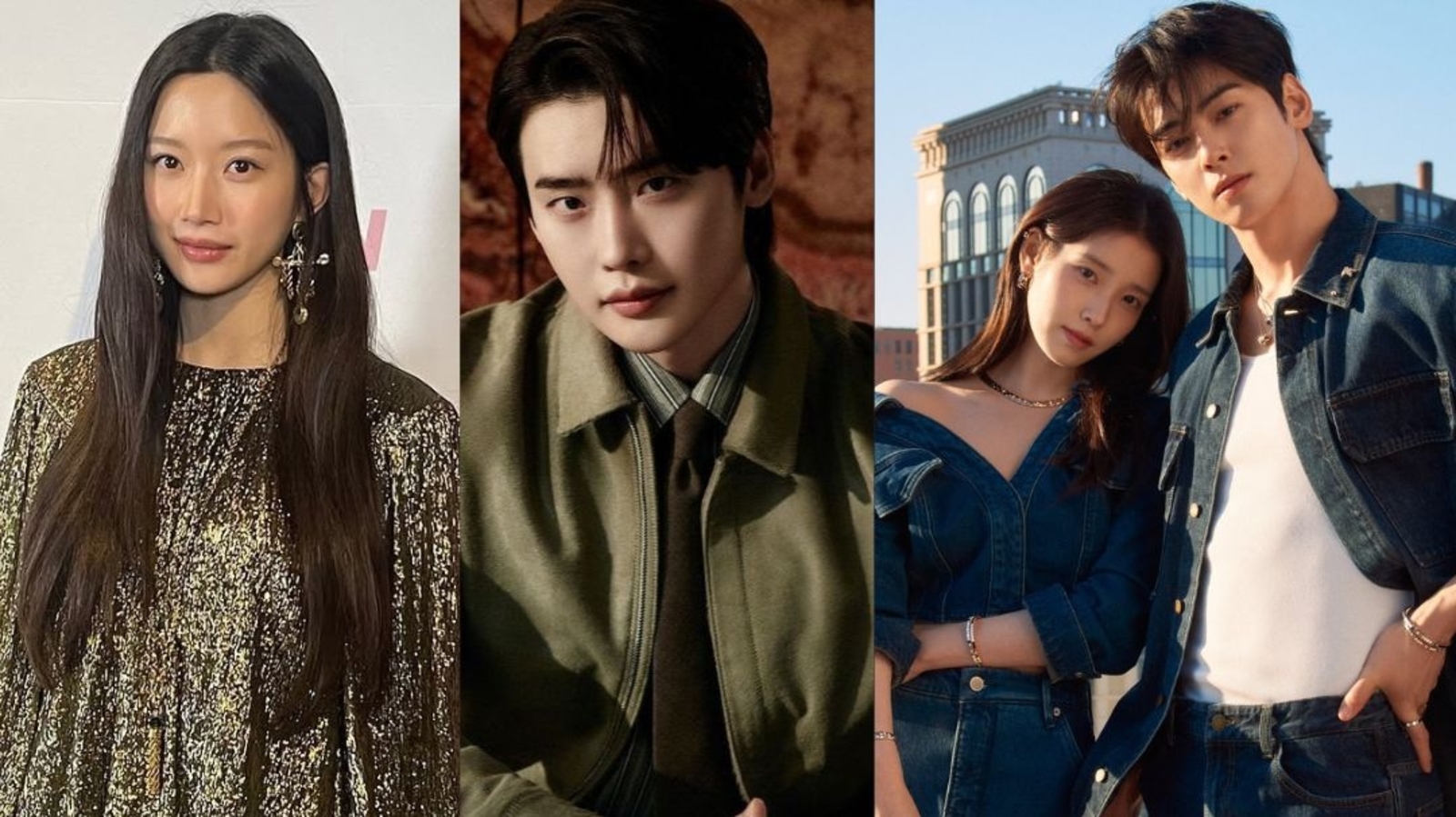 Couples swapped: Lee Jong Suk, Moon Ga Young snapped in Hong Kong as IU-Cha Eunwoo pics go viral ...