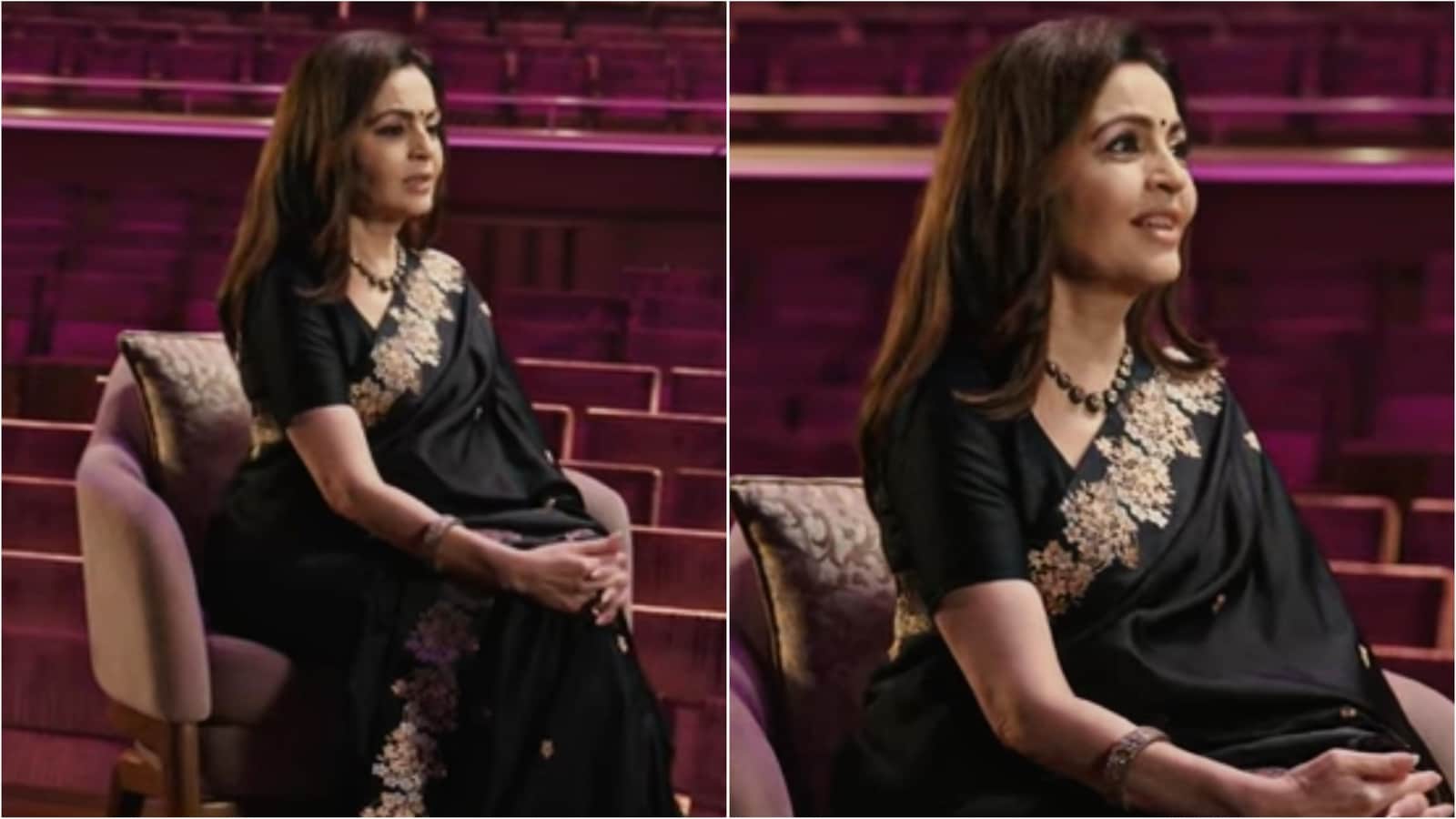 Nita Ambani proves she’s the ultimate saree queen in stunning black ...